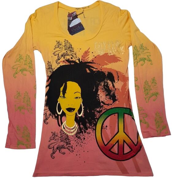 Christian Audigier | Tops | Christian Audigier Crystal Rock Jamaica ...